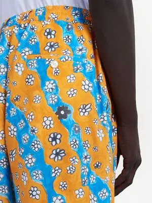 Marni Wave Daisy-print Shorts