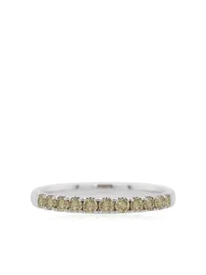 HYT JEWELRY 18kt White Gold Diamond Band Ring - Silver