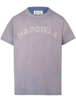 MAISON MARGIELA Logo-print T-shirt - Purple