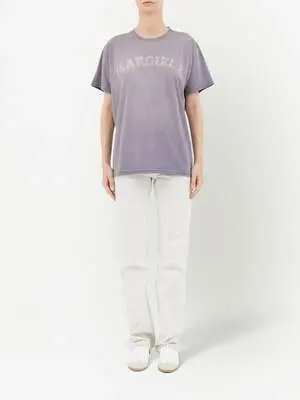 MAISON MARGIELA Logo-print T-shirt - Purple
