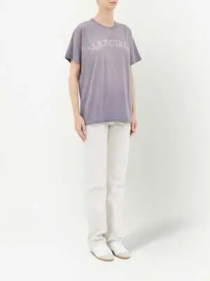 MAISON MARGIELA Logo-print T-shirt - Purple
