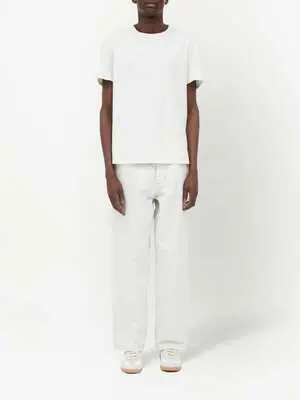 MAISON MARGIELA Numeric Logo-embroidered T-shirt - White