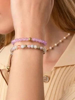 NIALAYA JEWELRY Amethyst Stone Bracelet