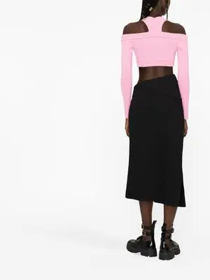 Alexander McQueen Cut-out Knit Top - Pink