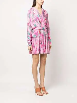 IRO PARIS Abstract-print Mini Dress