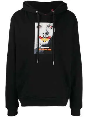 MOSTLY HEARD RARELY SEEN Silence Long-sleeve Hoodie - Black
