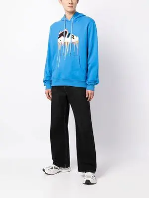 MOSTLY HEARD RARELY SEEN 8-BIT Prism Air Long-sleeve Hoodie - Blue