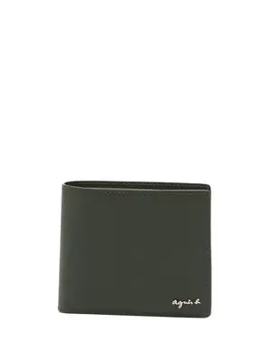 AGNÈS B. Bi-fold Logo-plaque Wallet - Green