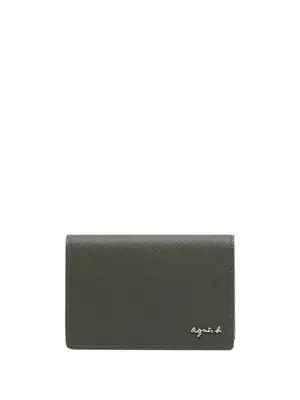 AGNÈS B. Bi-fold Logo-plaque Wallet - Green