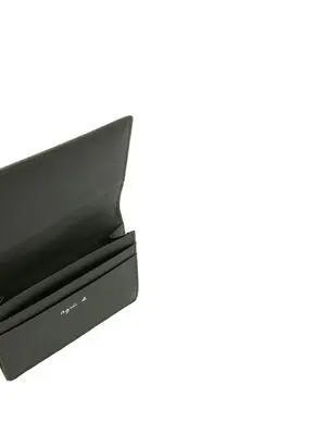 AGNES B. Bi-fold Logo-plaque Wallet - Green