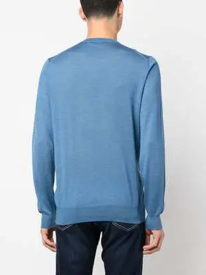 Fedeli Crew Neck Jumper - Blue