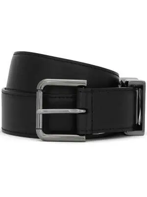 Dolce & Gabbana Dg-logo Leather Belt - Black