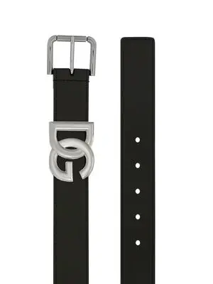 Dolce & Gabbana Dg-logo Leather Belt