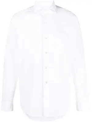 Fedeli Long-sleeve Stretch-cotton Shirt