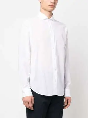 Fedeli Long-sleeve Stretch-cotton Shirt