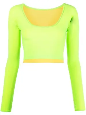 Sunnei Layered Long-sleeved Crop Top