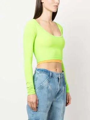 Sunnei Layered Long-sleeved Crop Top