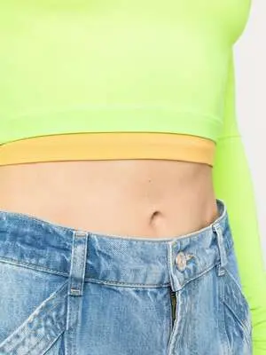 Sunnei Layered Long-sleeved Crop Top