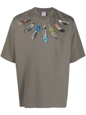 COUNTY OF MILAN Feathers Detail T-shirt