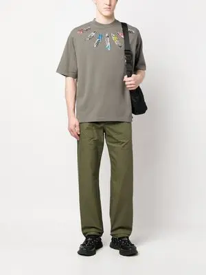 COUNTY OF MILAN Feathers Detail T-shirt