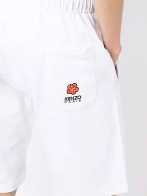 Kenzo Embroidered-logo Track Shorts - White