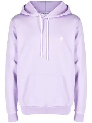COUNTY OF MILAN Marcelo Burlon Cross Organic Cotton Hoodie - Purple