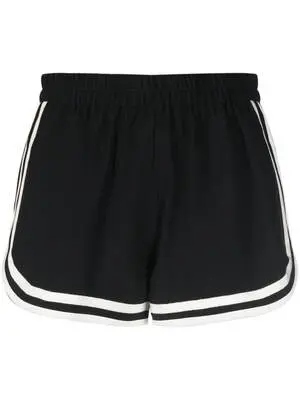 Red Valentino Ribbon-trim Mini Shorts - Black