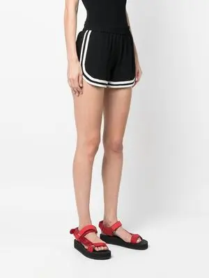 Red Valentino Ribbon-trim Mini Shorts - Black