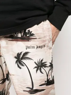 Palm Angels Palm Tree-print Trousers