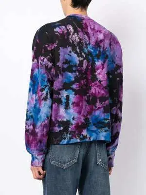 Amiri Tie-dye Logo-print Sweatshirt