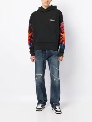 Amiri Tie-dye Logo-embroidered Hoodie