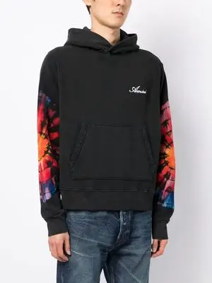 Amiri Tie-dye Logo-embroidered Hoodie