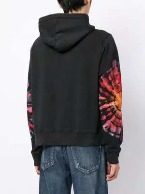 Amiri Tie-dye Logo-embroidered Hoodie