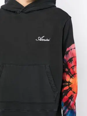 Amiri Tie-dye Logo-embroidered Hoodie