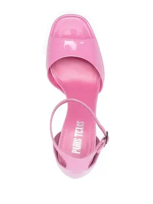 Paris Texas 130mm Patent-leather Platform Sandals - Pink