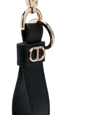 TWINSET Logo-plaque Keyring - Black