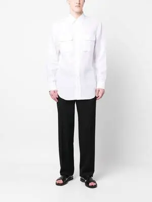 Brioni Linen Button-up Shirt - White