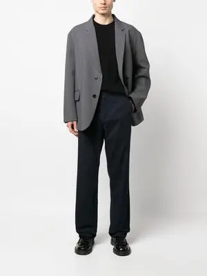 A.p.c. Mid-rise Straight-leg Trousers - Blue