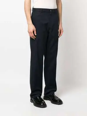 A.p.c. Mid-rise Straight-leg Trousers - Blue