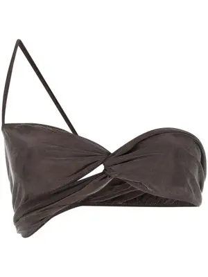 Jacquemus Le Bandeau Asymmetric Top - Brown