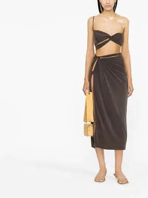 Jacquemus Le Bandeau Asymmetric Top - Brown