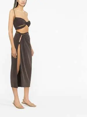 Jacquemus Le Bandeau Asymmetric Top - Brown