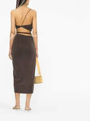 Jacquemus Le Bandeau Asymmetric Top - Brown