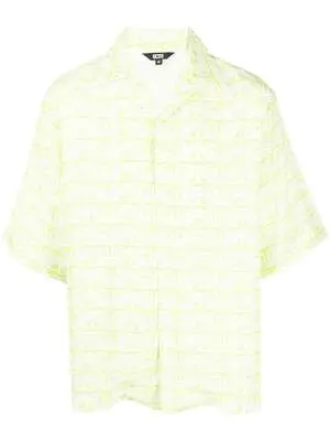 Gcds Printed Short-sleeve Shirt - Green