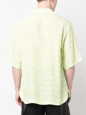 Gcds Printed Short-sleeve Shirt - Green