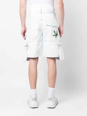 Gcds Cargo Denim Shorts