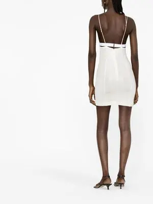 NENSI DOJAKA Cut-out Minidress - White