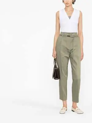 Brunello Cucinelli High Waisted Trousers - Green