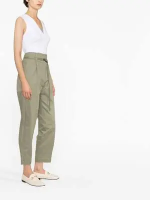 Brunello Cucinelli High Waisted Trousers - Green
