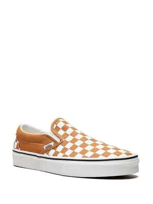 VANS Classic Checkerboard Slip-on Sneakers - Orange